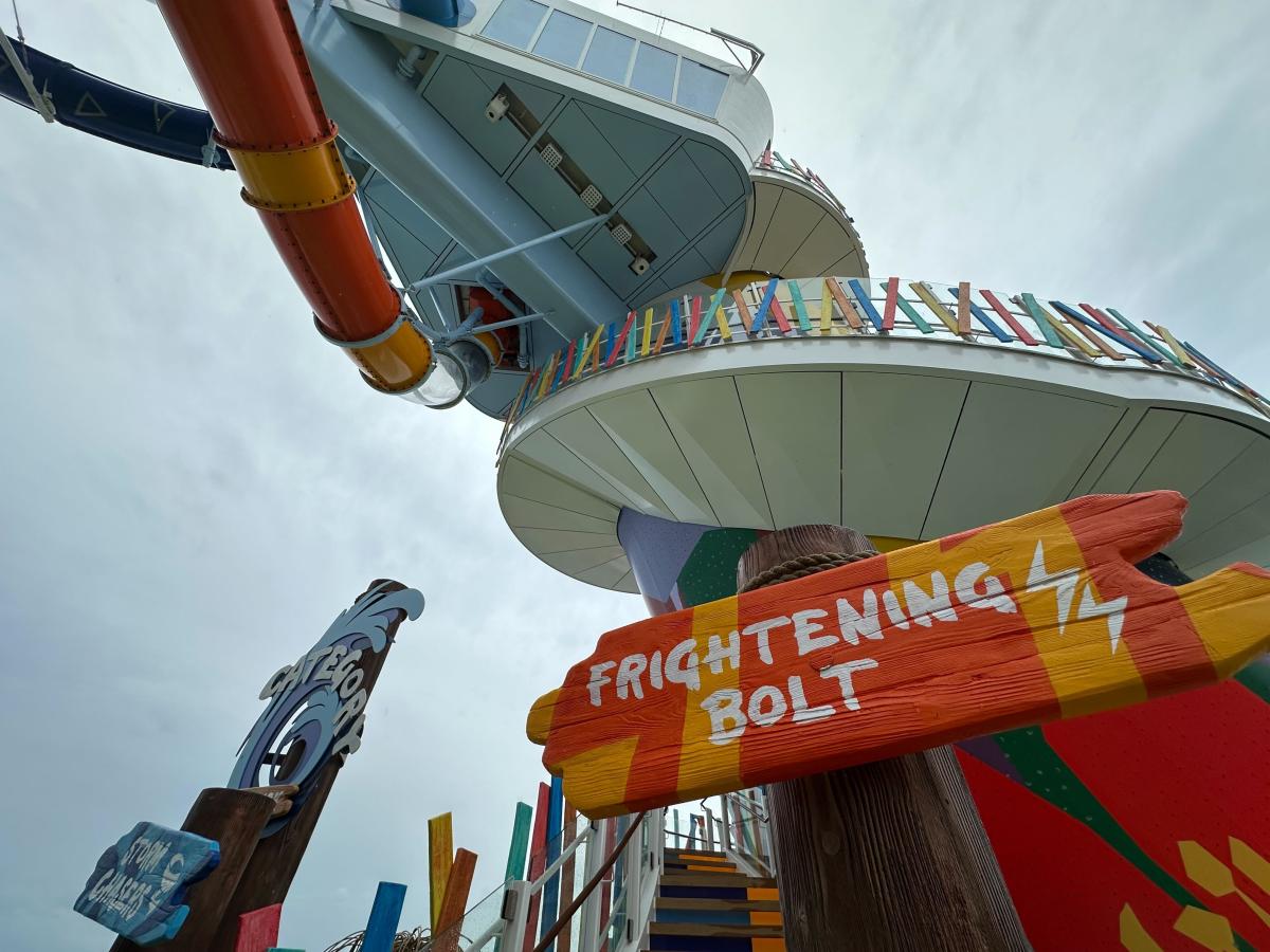Spotted: Water slide closed on new Royal Caribbean ship after accident ...