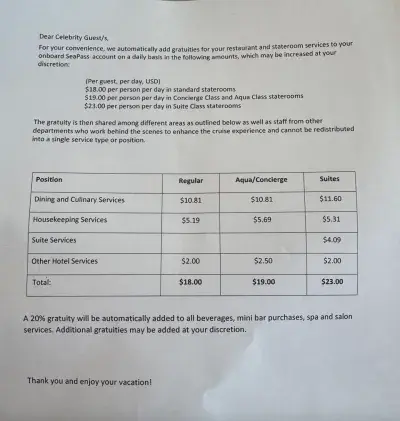 Where does your cruise ship gratuity go? One cruise line shared a ...